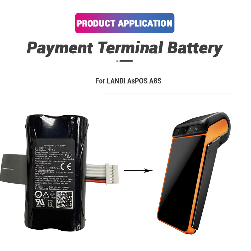 LANDI A8S POS 배터리 교체 ld18650m 7.2V 2600mAh LANDI A8S | 18650 배터리 셀 | 코온에 대한 리 이온 18650 배터리 팩